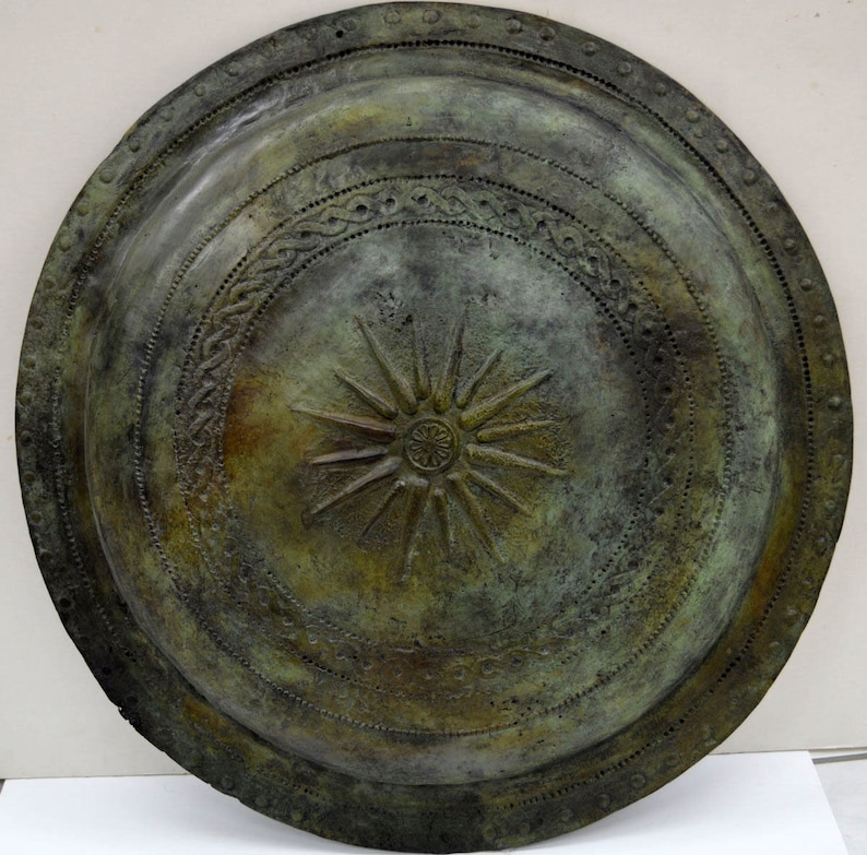 Star of Macedonia Bronze Shield Alexander the Great Vergina Sun Real ...