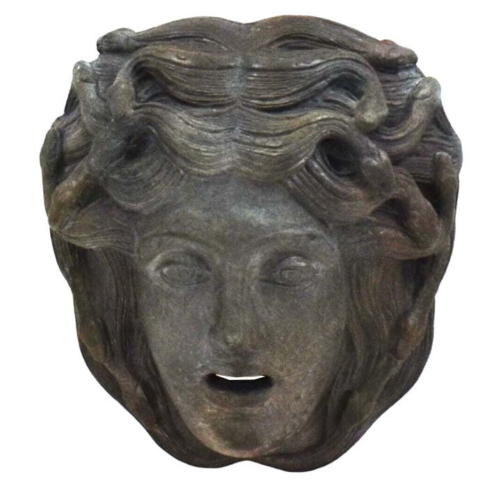 Erinyes Small Mask Erinys Female Furies Deities Ancient Greek Theatre ...