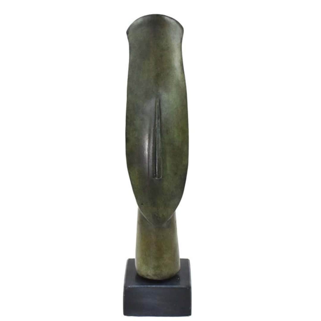 Cycladic Bronze Head on Marble Base - Ancient Abstract Art Statue ...