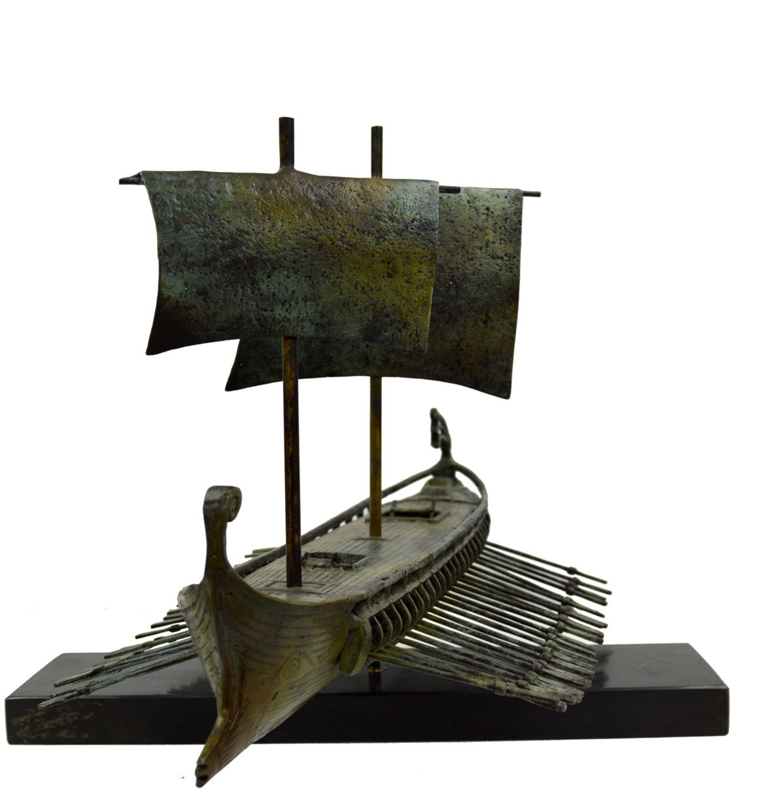 Warship Ancient Greek Reproduction Bronze Artifact Boat - Etsy