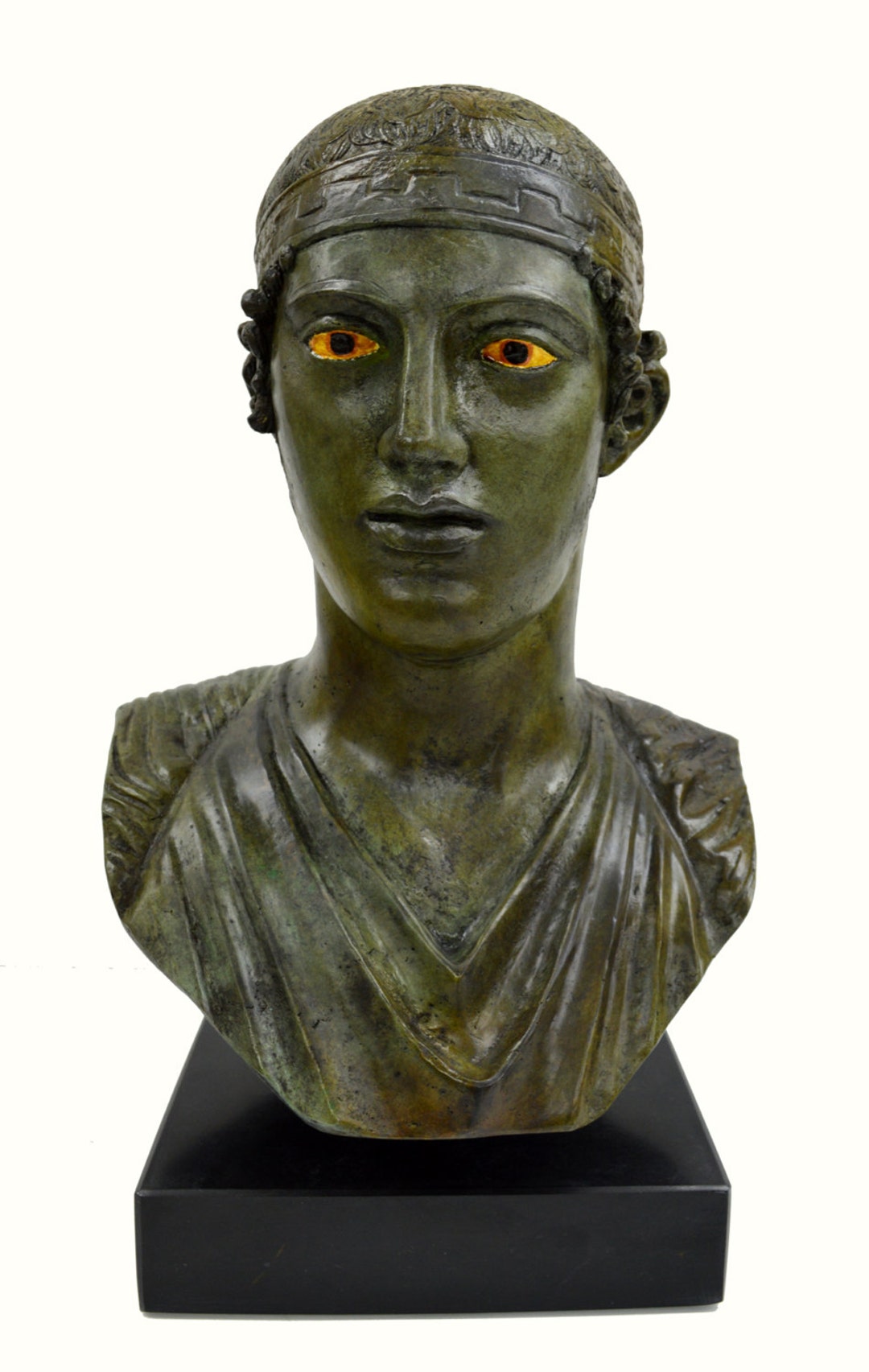 Charioteer of Delphi Sculpture Marblebased Real Size Great Bronze ...