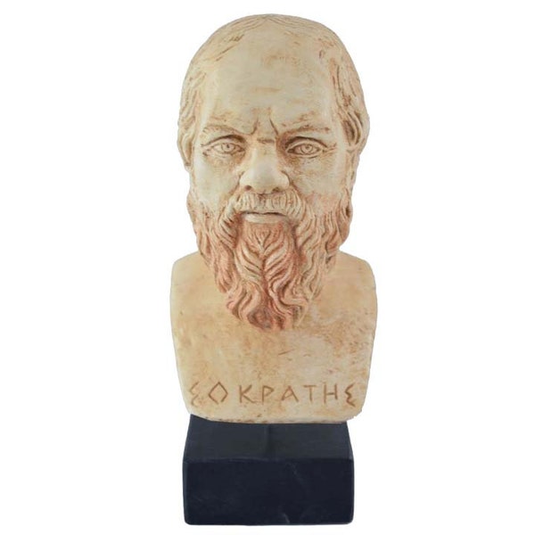 Bustos de sócrates, aristóteles y platón, estatuas de filósofos griegos ...