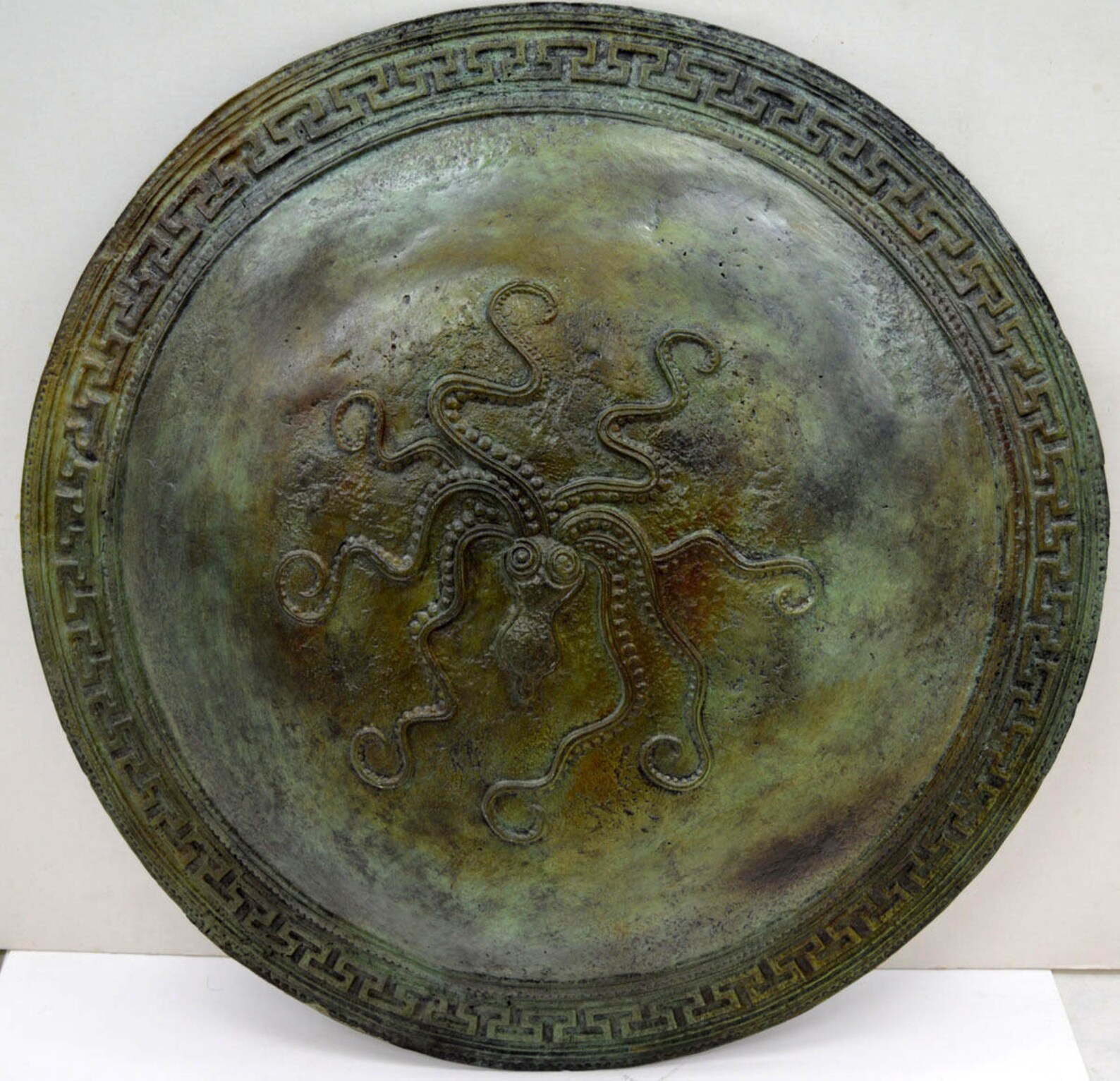 Bronze Ancient Greek Octopus Carved Shield Real Size - Etsy