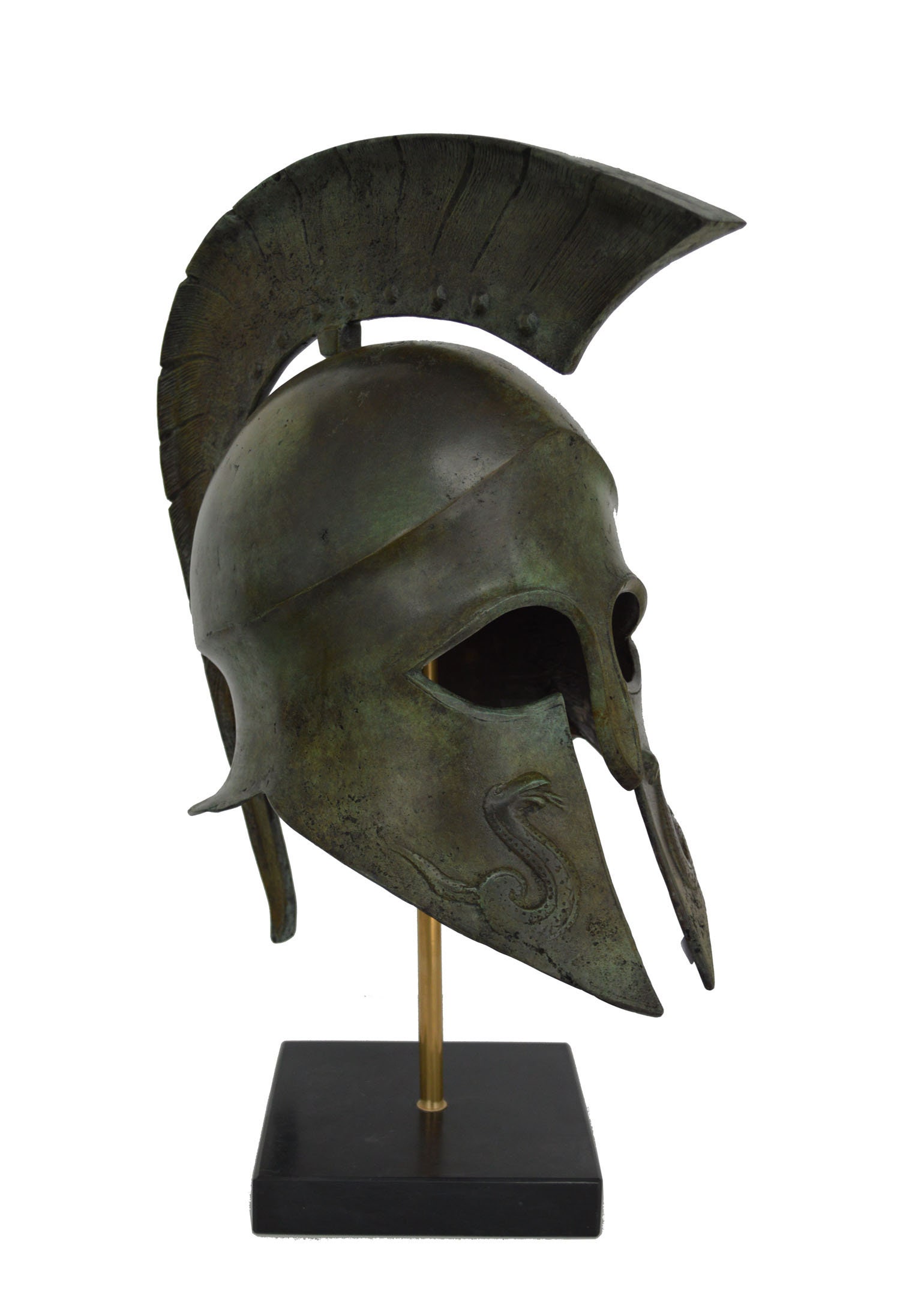 Spartan Great Bronze Real Size Exceptional High Quality Snake Carved ...