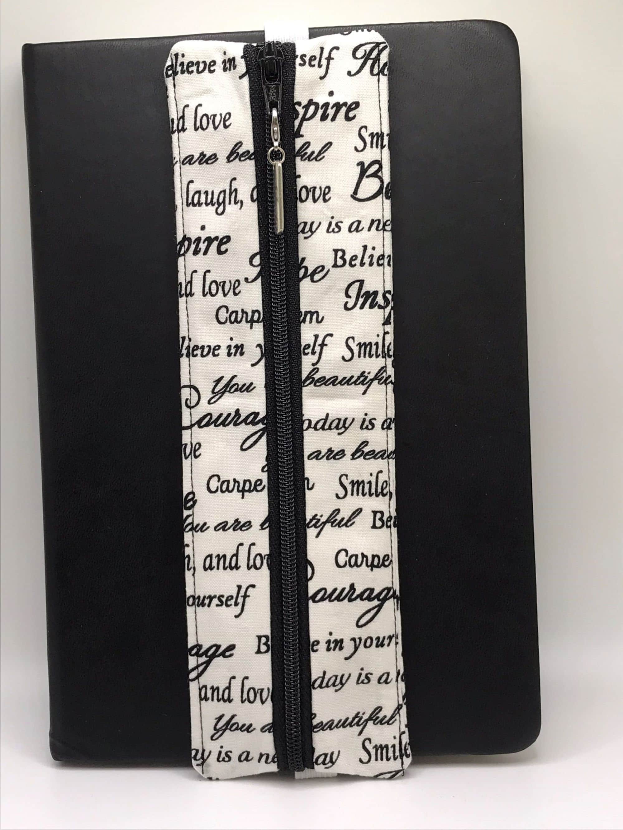 Zipper Pen Sleeve, Pen Holder for Notebook, Journal, Tablet, Pen Case ...