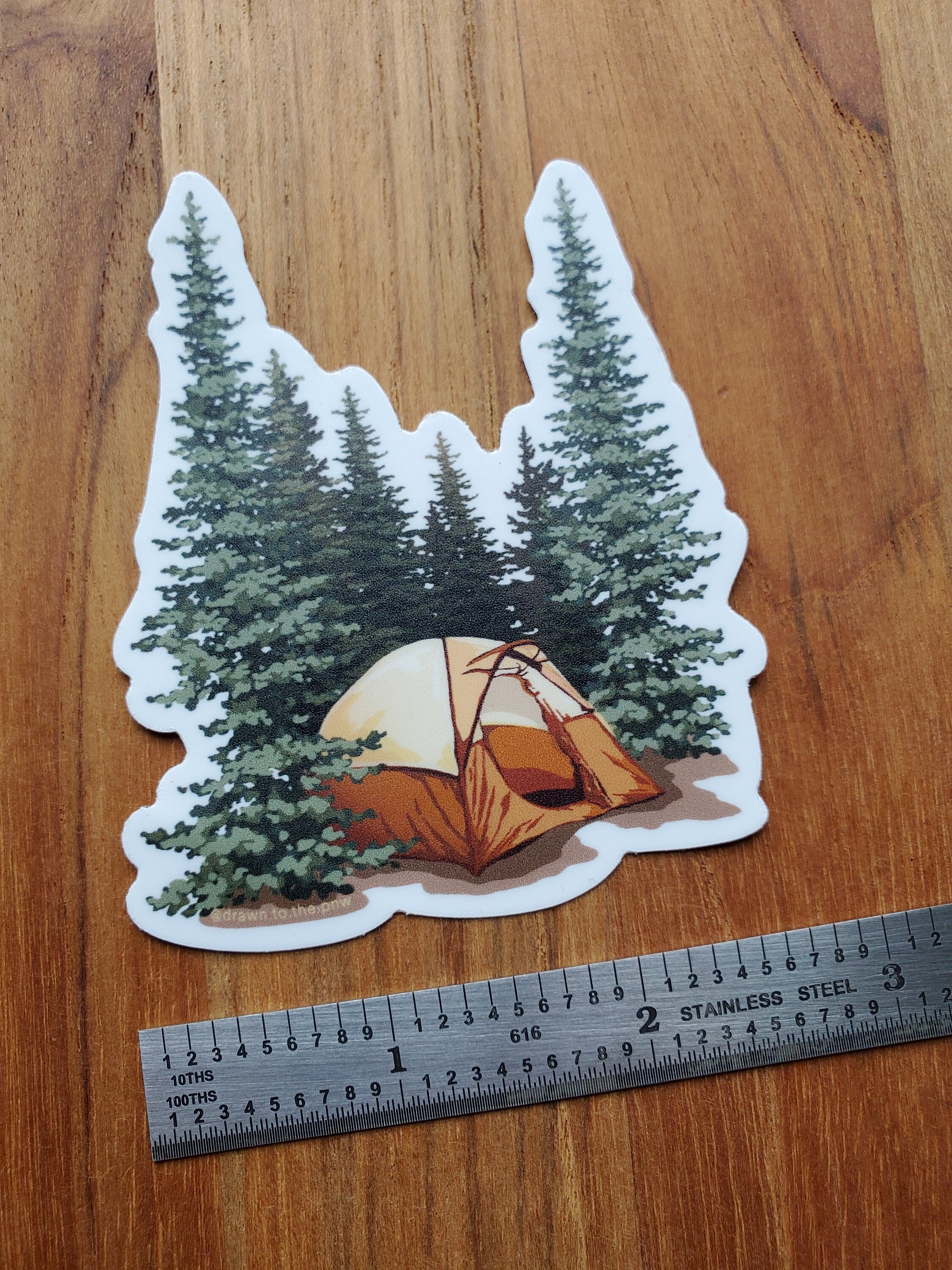 Camping Sticker (waterproof) - Etsy