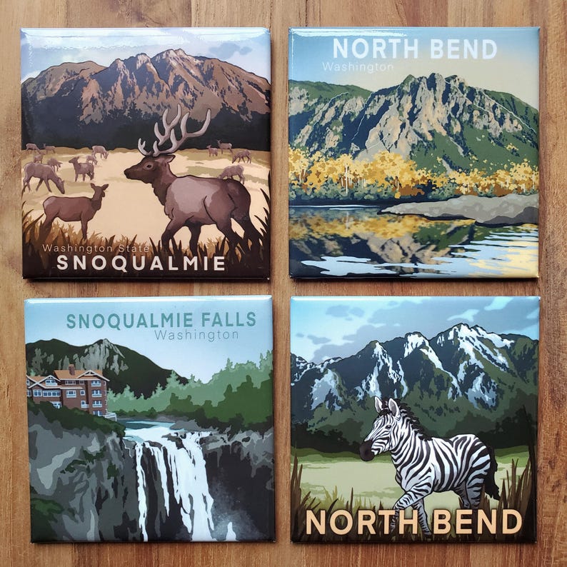 Snoqualmie Falls Magnet - Etsy