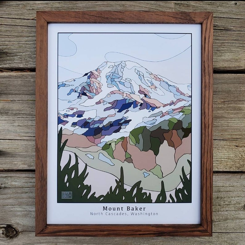 Mount Baker Fine Art Print - Etsy