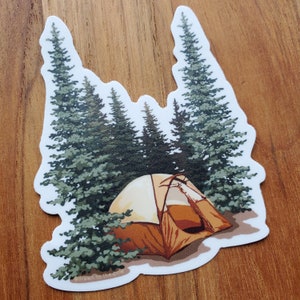 Camping Sticker (waterproof) - Etsy