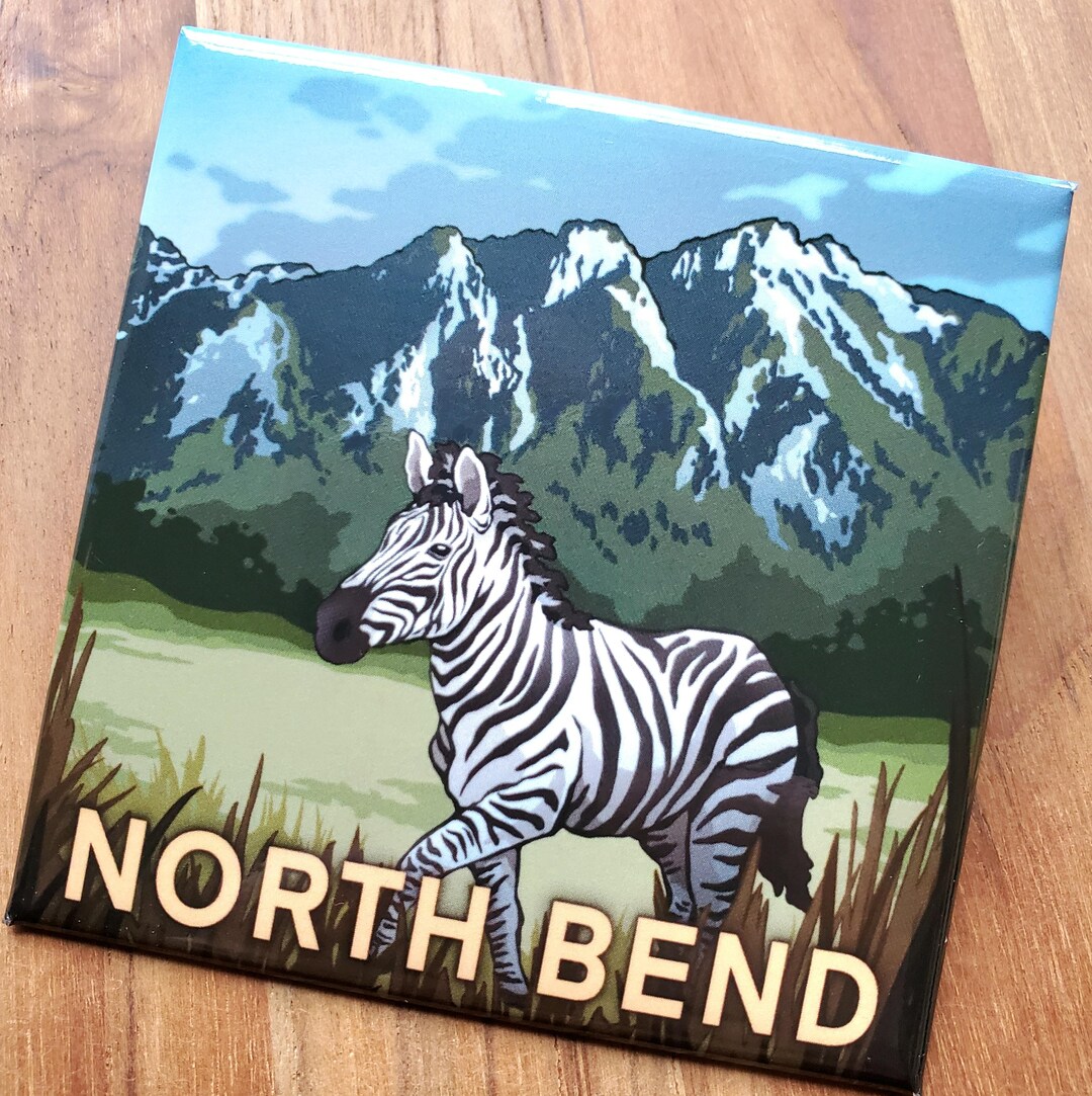 North Bend Zebra Refrigerator Magnet - Etsy