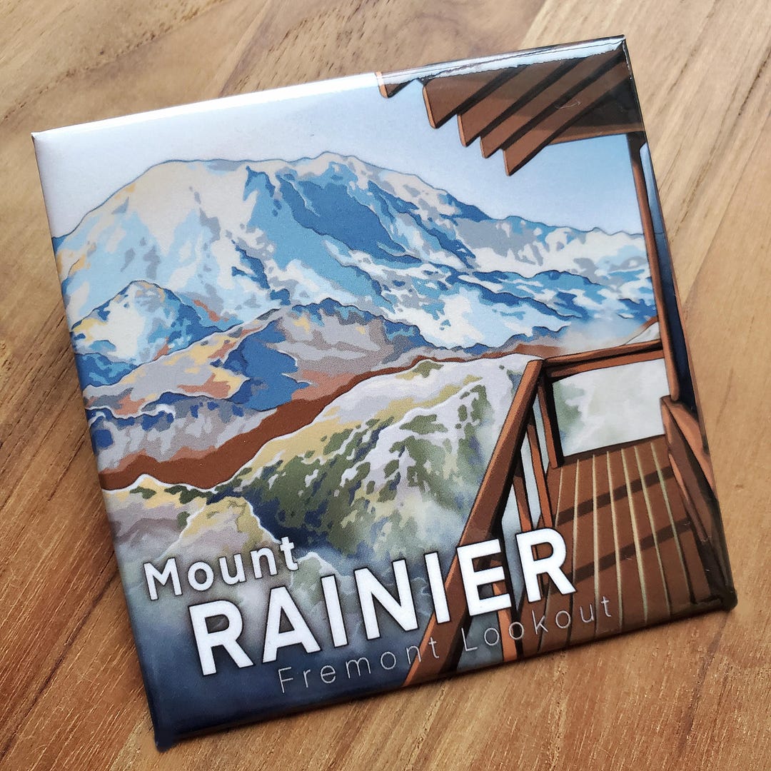 Mount Rainier National Park Refrigerator Magnet - Etsy