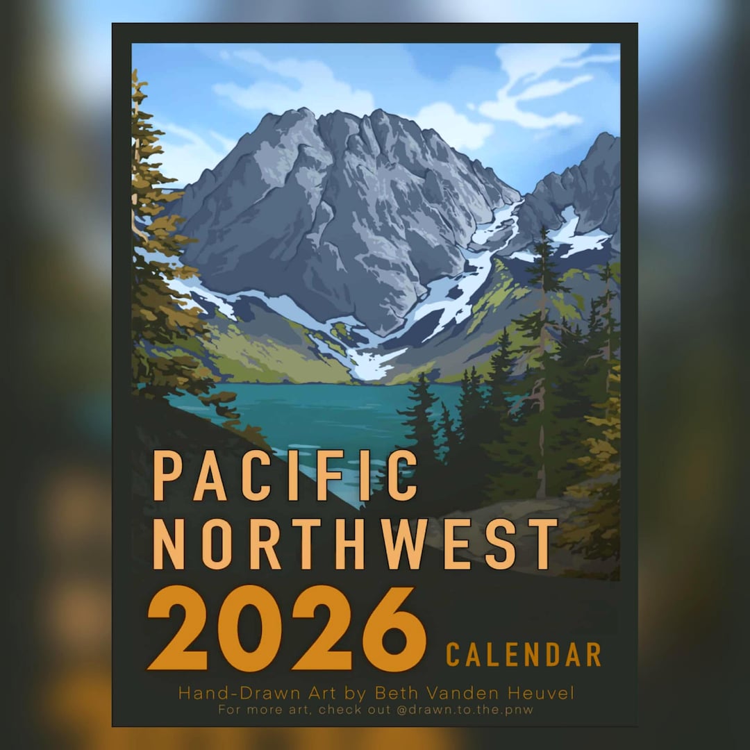 2026 Pacific Northwest Calendar - Etsy