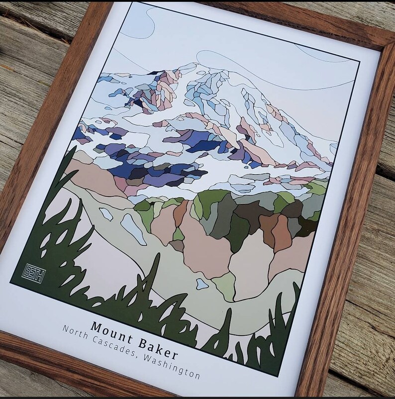 Mount Baker Fine Art Print - Etsy