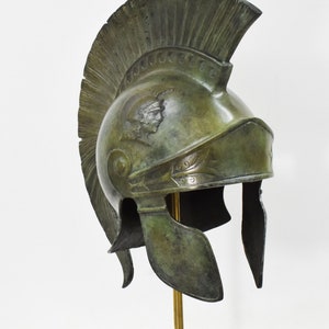 Athenian Crested Helmet Decorated With Goddess Athena Collectible ...