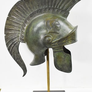 Athenian Crested Helmet Decorated With Goddess Athena Collectible ...