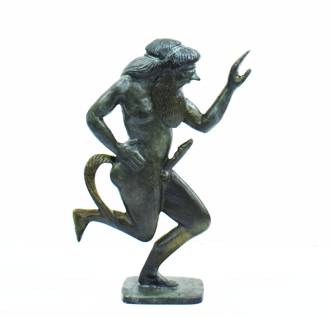 Satyr-bronze Statue-mythological Creature-follower of - Etsy