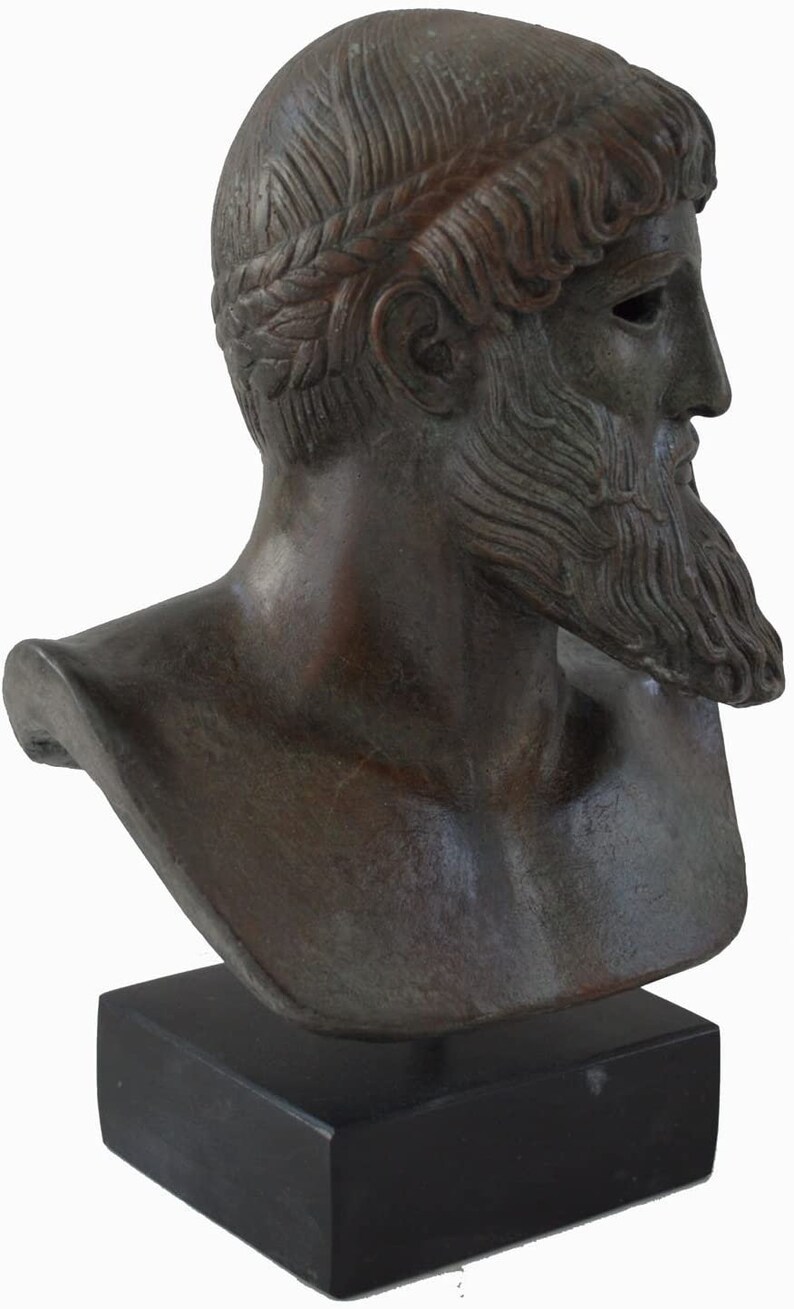 Zeus Bust-king of the Gods of Mount Olympus-bronze Color - Etsy