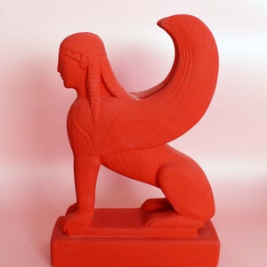 Statue of Sphinx Pop Art Greek Sphinx of Naxos Figure Sphinx of the ...