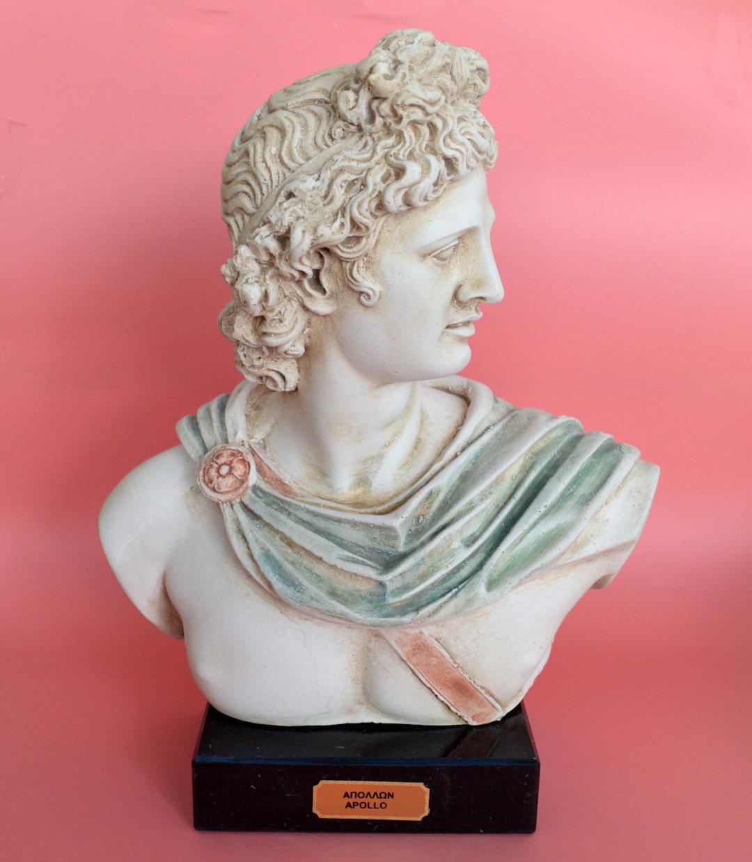 Apollo Bust Apollon Sculpture Phoebus Olympian God of the Sun & Light ...