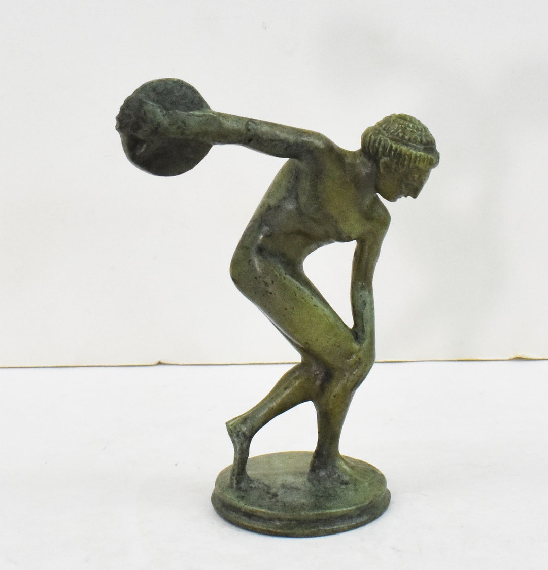 Discus Thrower Bronze Statue-discobolus-young Man Athlete-olympic Games ...