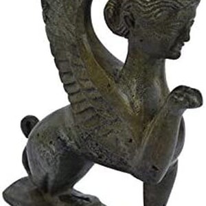 Greek Sphinx Bronze Sculpture-mythical Female Monster Posing - Etsy