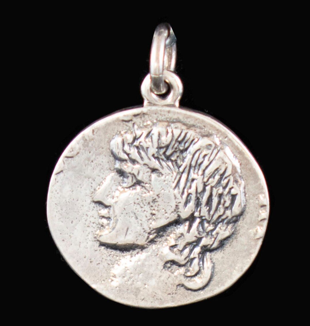 Antinous Small Sterling Silver Coin Pendant Beloved of the Emperor ...