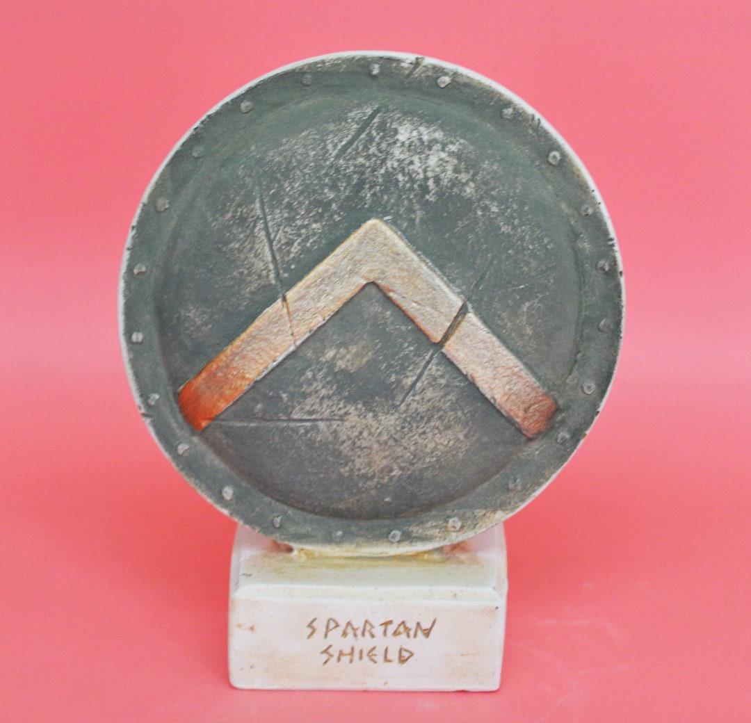 Miniature of a Spartan Shield-aspis Hoplon Bearing the Capital Lambda Λ ...