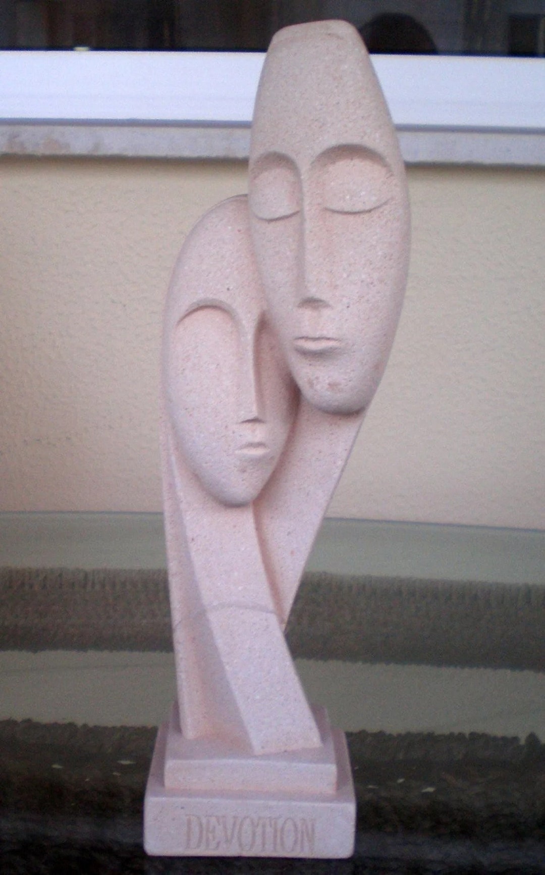 Devotion Figure - Male and Female Head Statue - Loving Caring ...