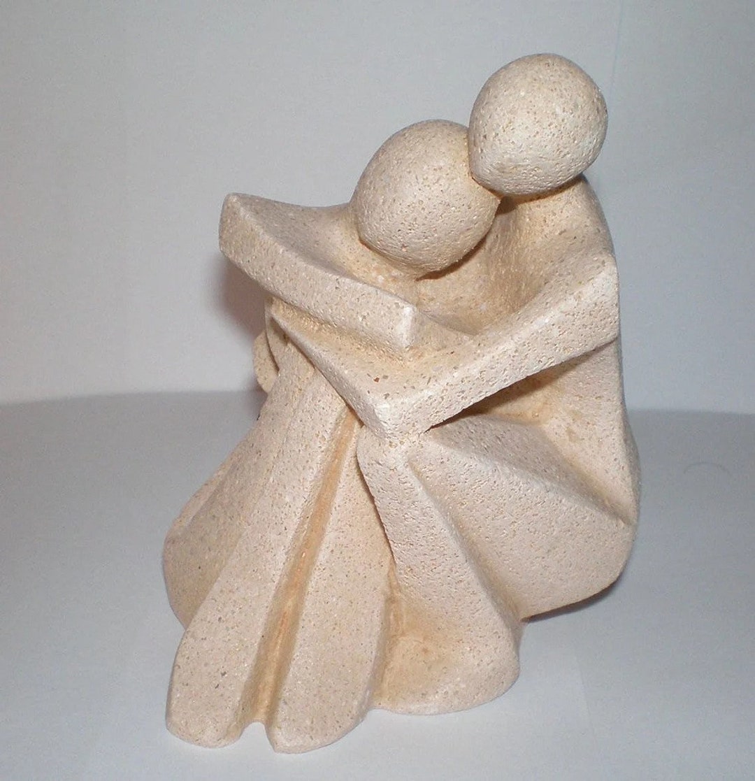Stylish Figurine of Affectionate and Loving Couple in Tender Romantic ...