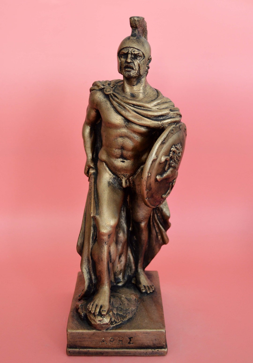 Statue of Ares Ancient Greek God of War and Violence Fully Armed Son of ...