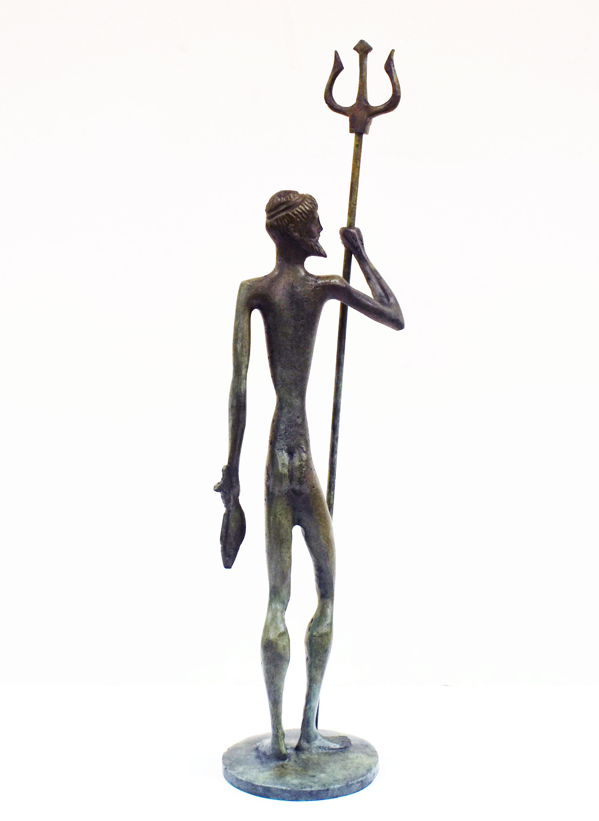 Poseidon Holding His Trident-bronze Statue-god of the - Etsy