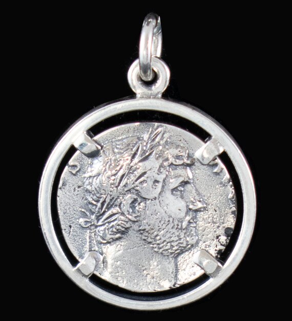 Hadrian and Antinous-double Sided Sterling Silver Coin - Etsy
