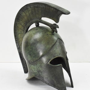 Bronze Corinthian Crested Helmet-small-decorated With a Snake-symbol of ...