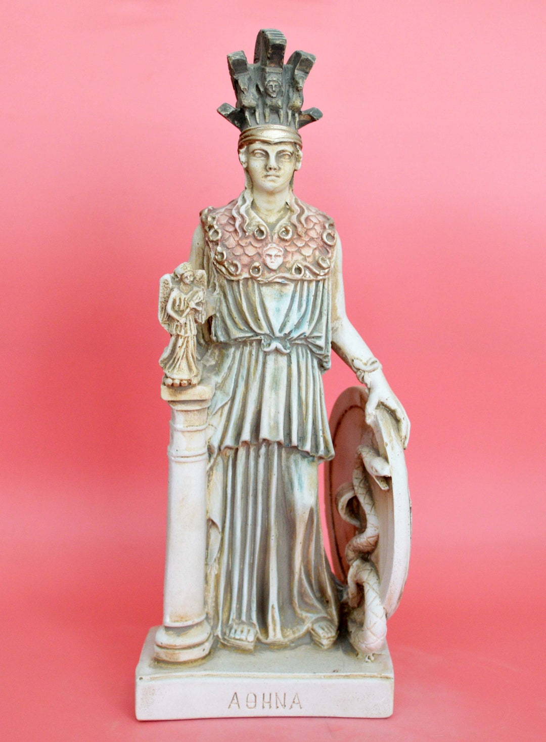 Statue of Goddess Athena With Nike (victory)-patron and Protectress of ...