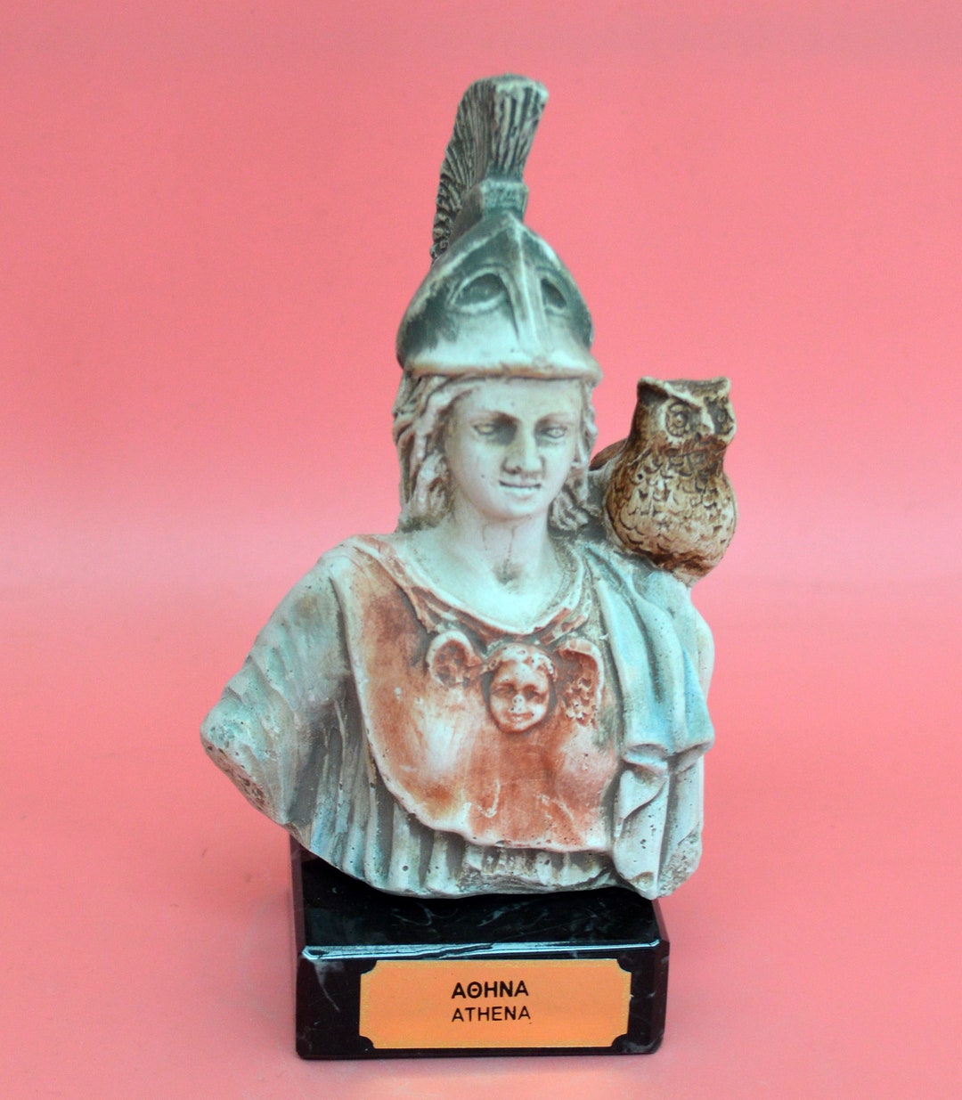 Bust of Goddess Athena With Her Owl-patron and Protectress of Athens ...