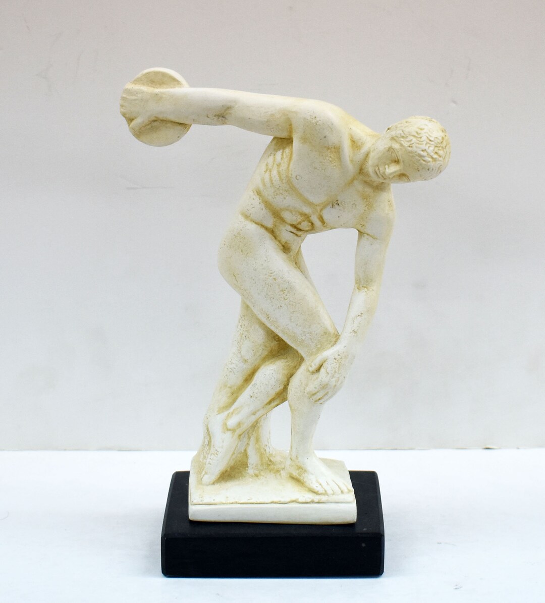 Discobolus of Myron-discus Thrower-small Statue-marble - Etsy