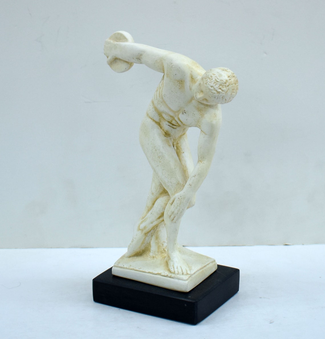 Discobolus of Myron-discus Thrower-small Statue-marble - Etsy