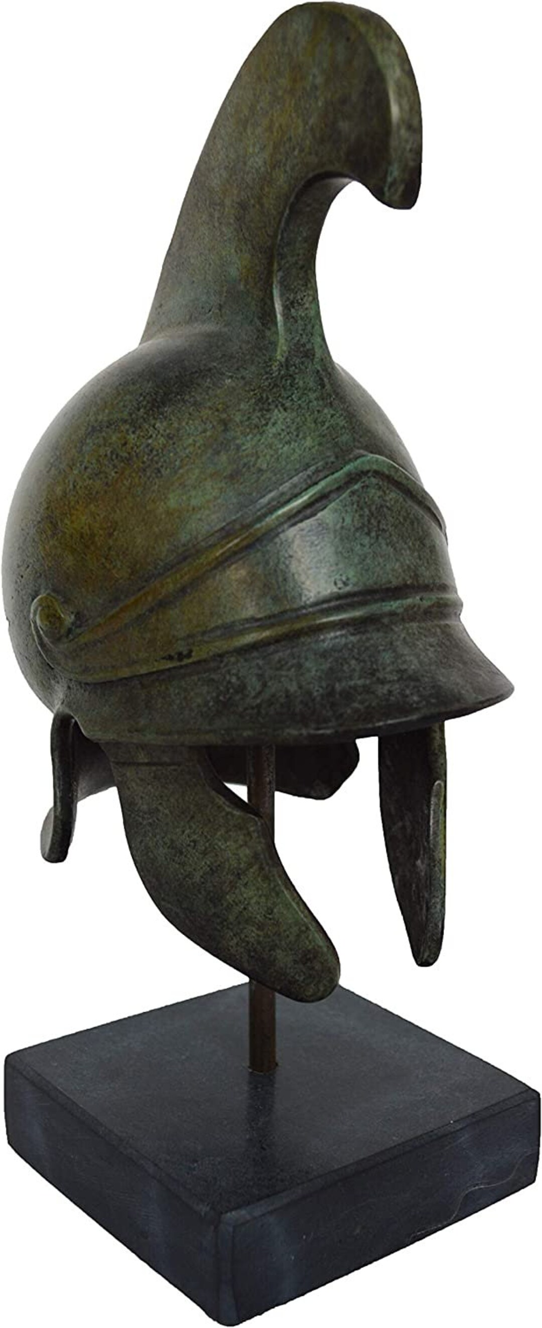 Small Bronze Macedonian Helmet With Brim - Marble Base - Philip II the ...