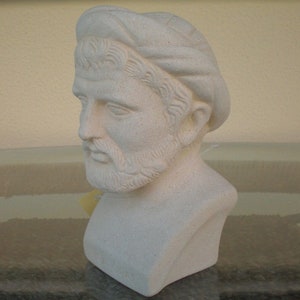 Head Bust of Pythagoras of Samos - Ancient Greek Mathematician ...