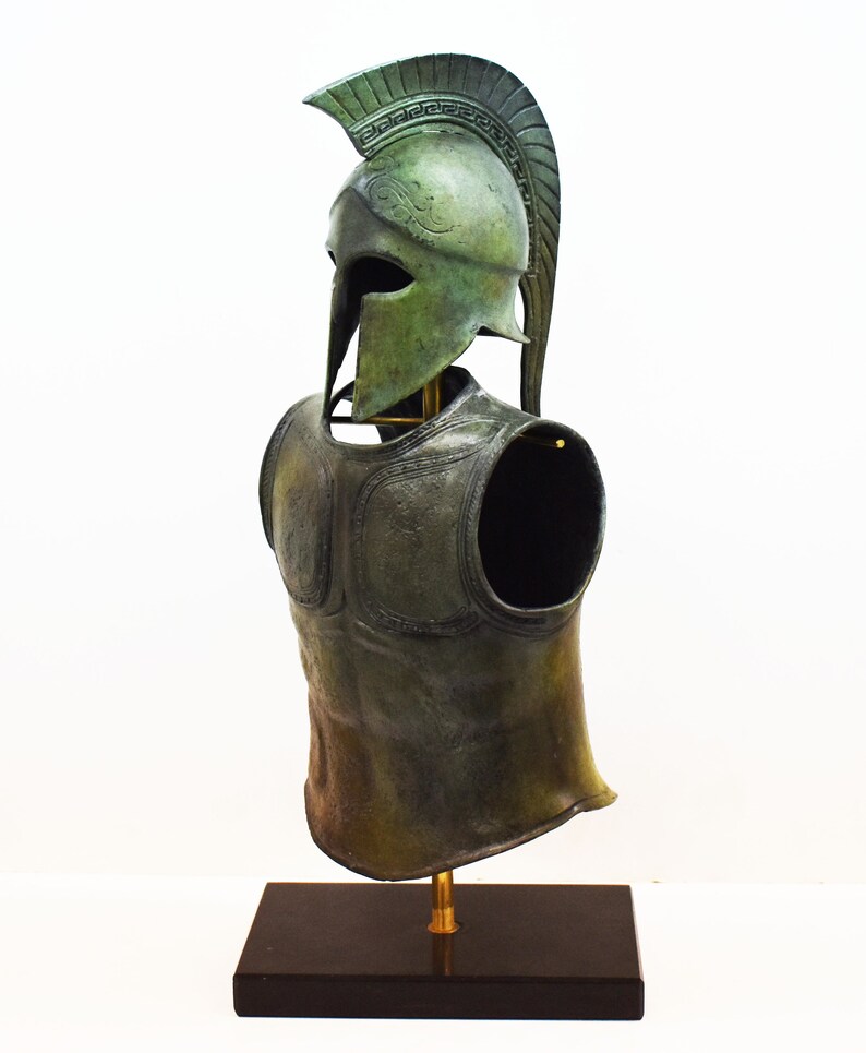 Set of Ancient Greek Crested Helmet and Armor-spartan - Etsy