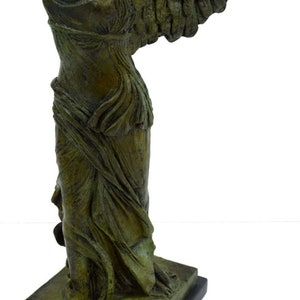 Nike of Samothrace-bronze Statue-marble Base-winged Goddess of Victory ...