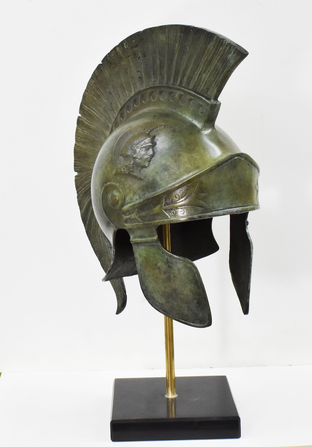 Athenian Crested Helmet Decorated With Goddess Athena Collectible ...