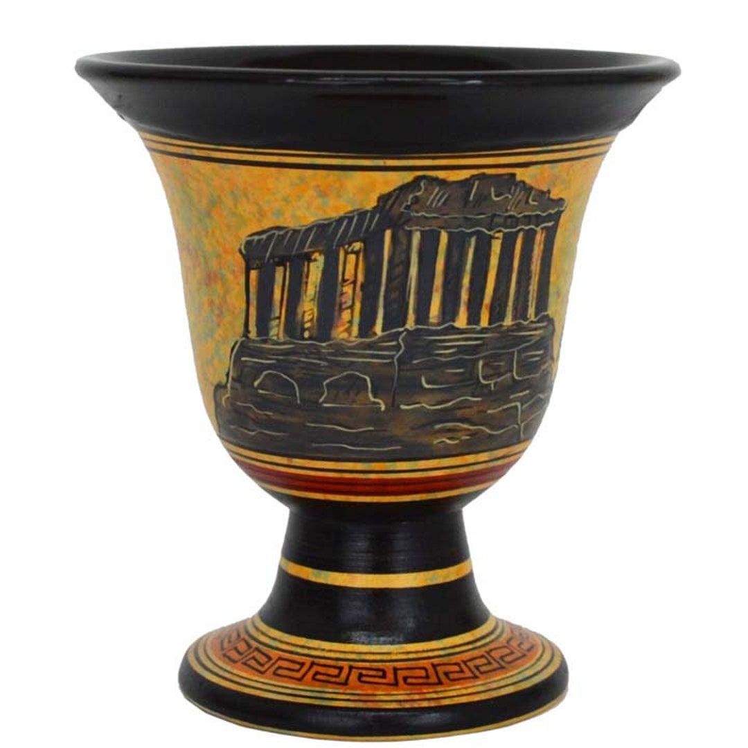 Hand-painted Pythagoras Fair Cup Depicting the Acropolis Hand-painted ...