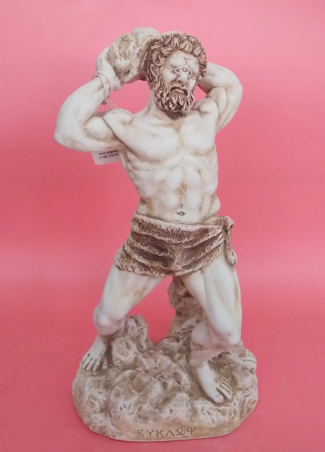 Statue of Cyclop- One-eyed Creature-polyphemus-odyssey-ancient Greek ...