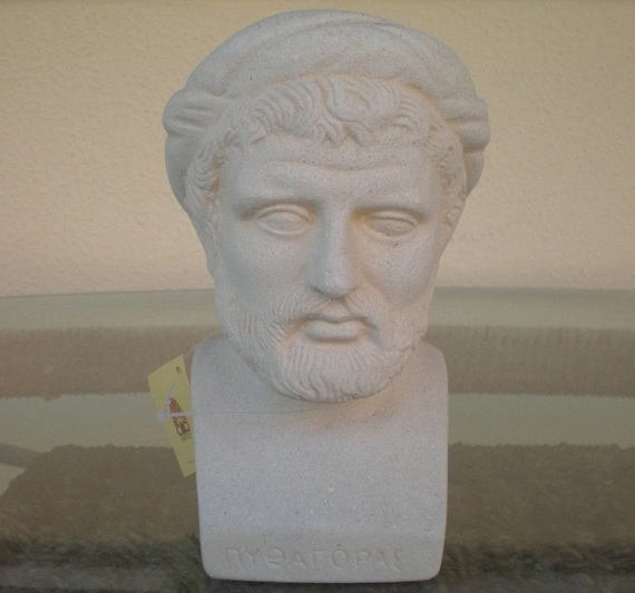Head Bust of Pythagoras of Samos Ancient Greek Mathematician | Etsy