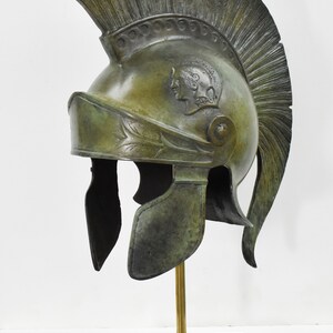 Athenian Crested Helmet Decorated With Goddess Athena Collectible ...