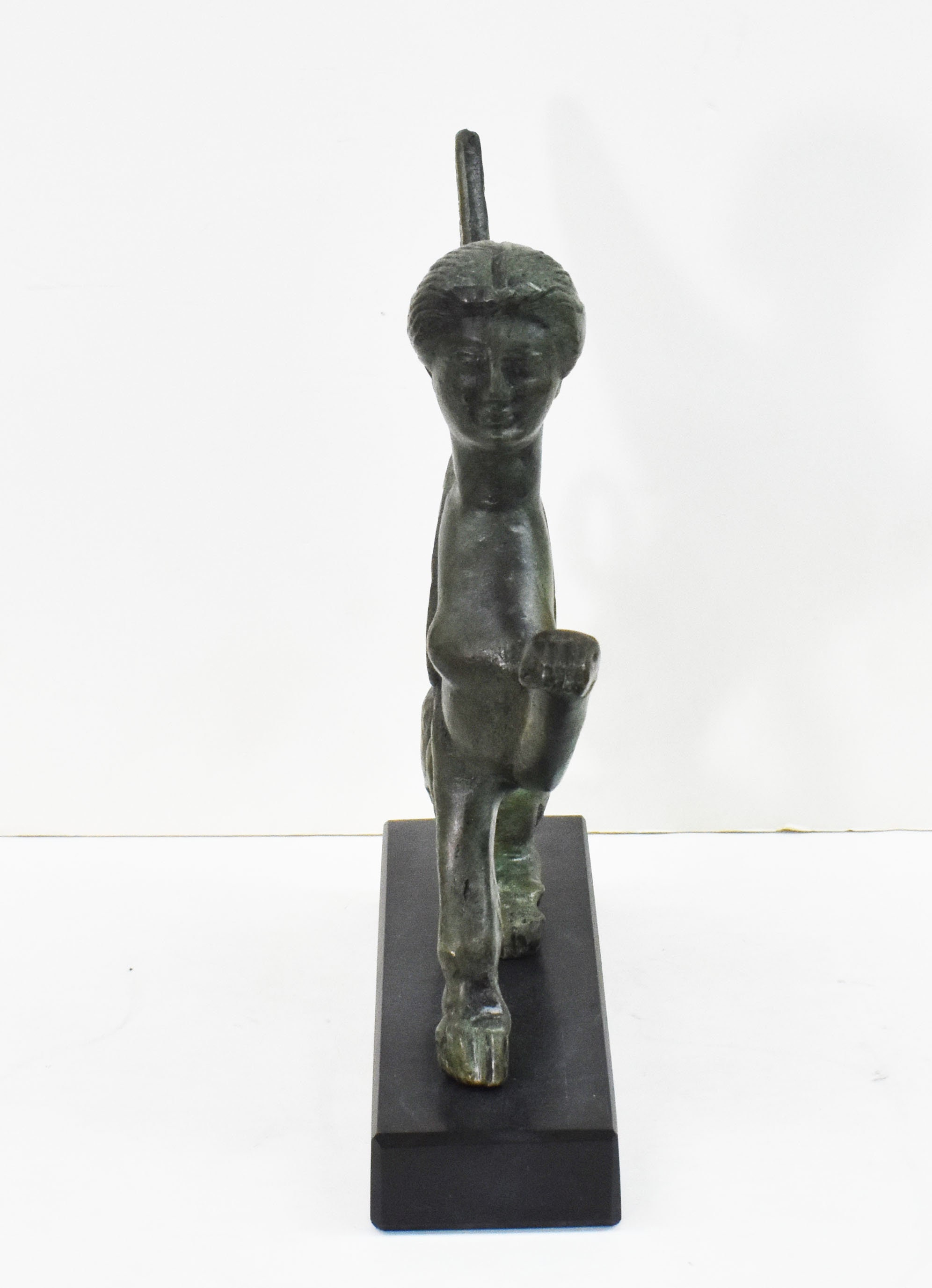Small Bronze Statue of Greek Sphinx With Marble Base Mythical Female ...
