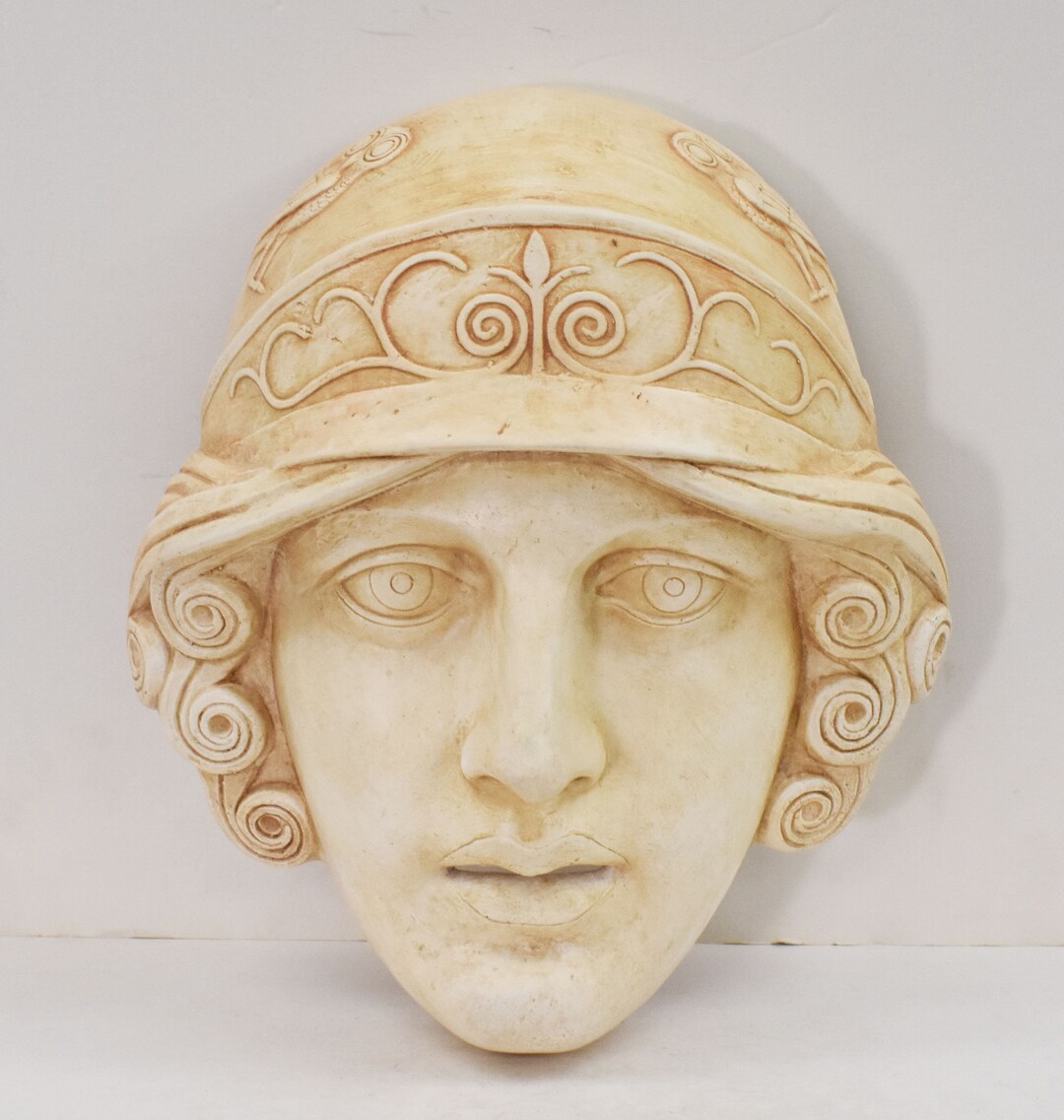 Decorative Mask of Goddess Athena-patron and Protectress of Athens ...