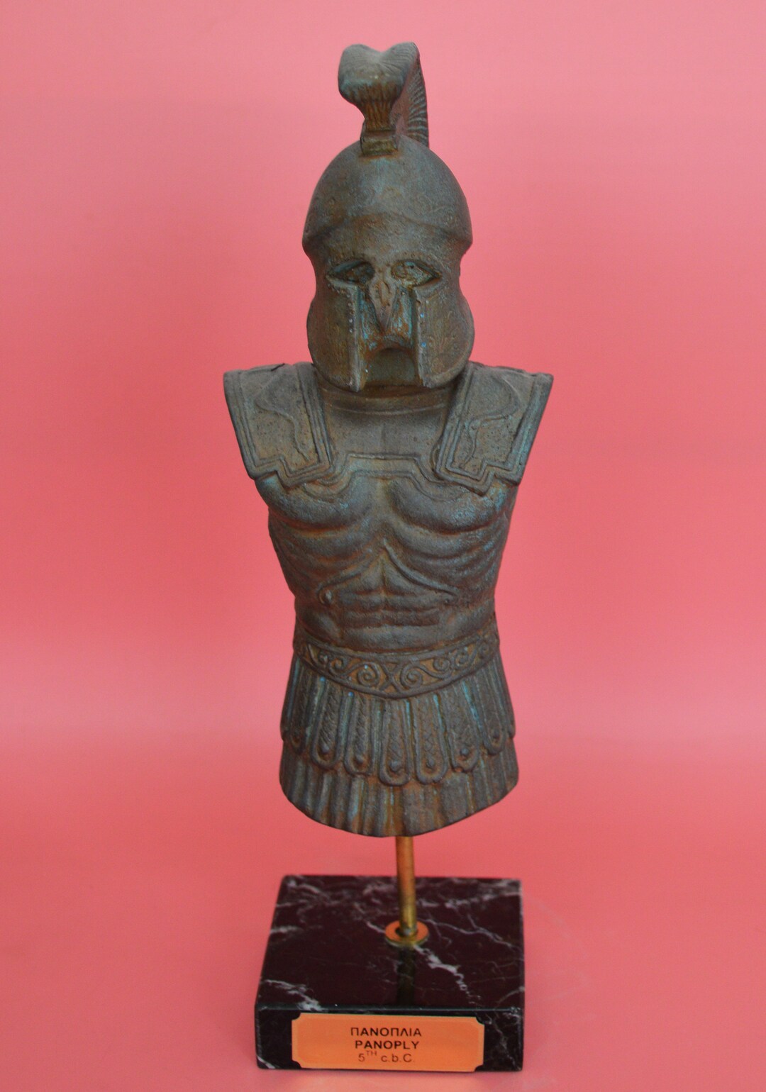 Set of Ancient Greek Helmet and Thorax-made of Casting Stone With ...