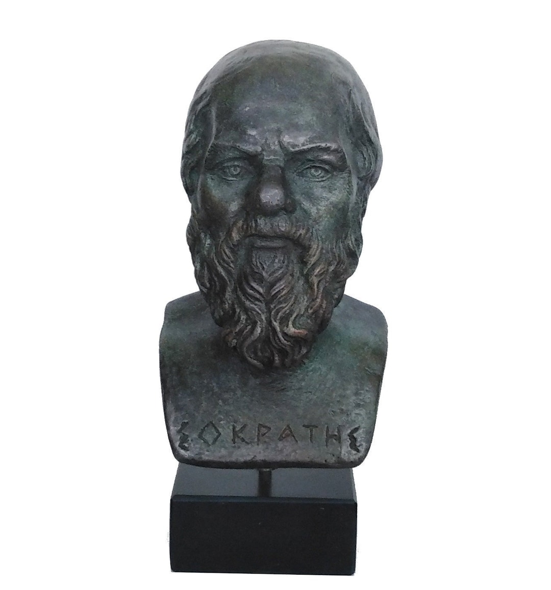 Bust of Socrates Ancient Greek Philosopher Teacher of Plato Collectible ...